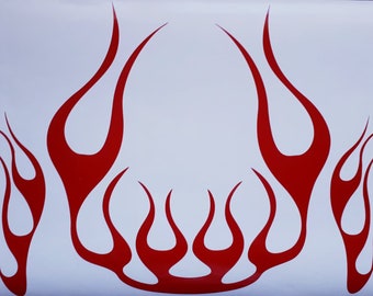 Flames Hood Decal - Etsy