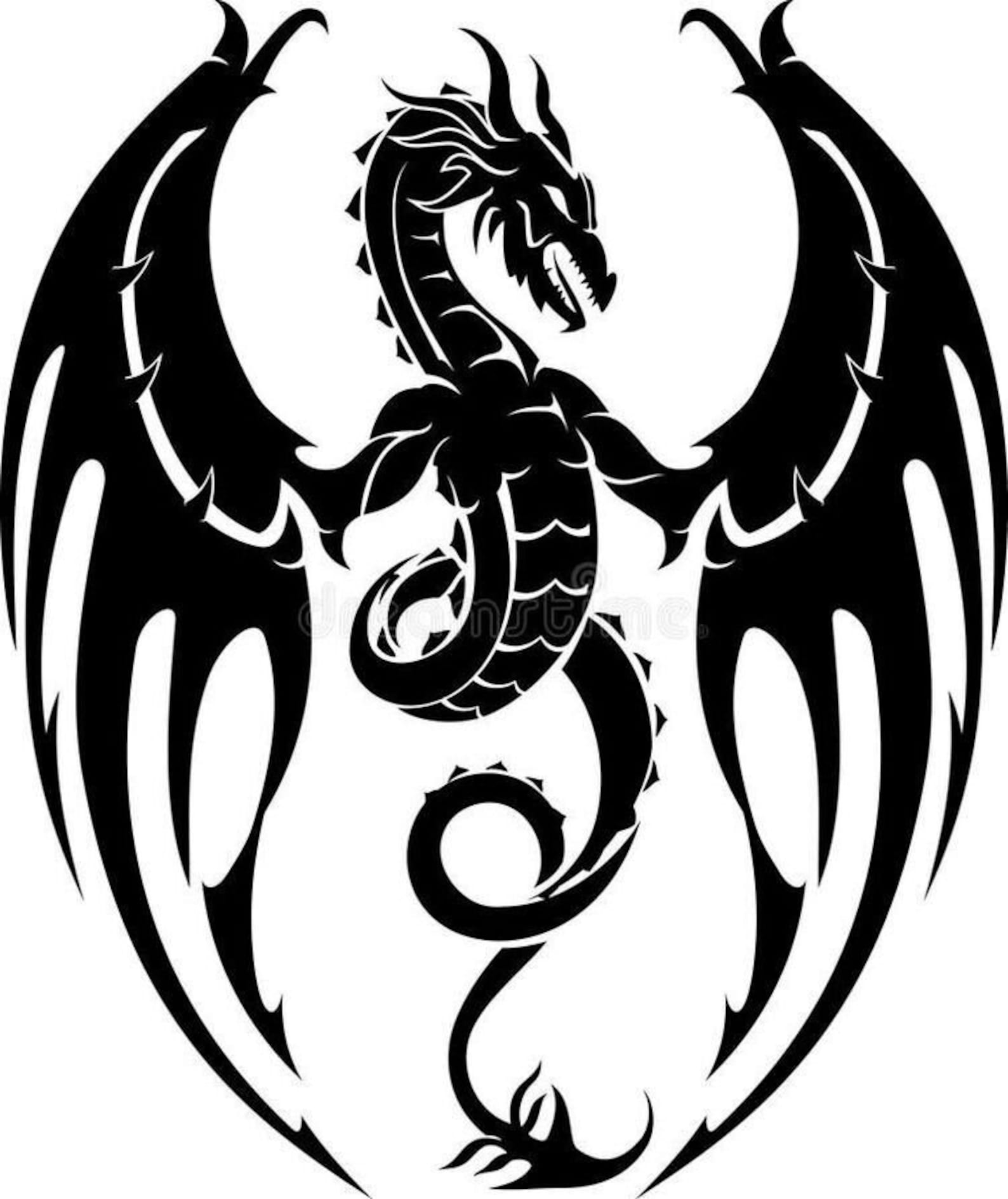 Dragon Decal Sticker Vinyl Car Bonnet Side Sticker Decal Wall - Etsy