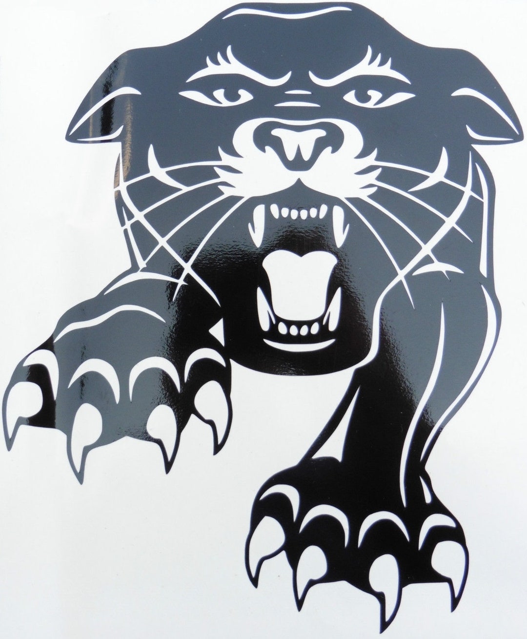 Panther Head Claws Puma Car Bonnet Side Sticker Vinyl Decal Wall Art ...
