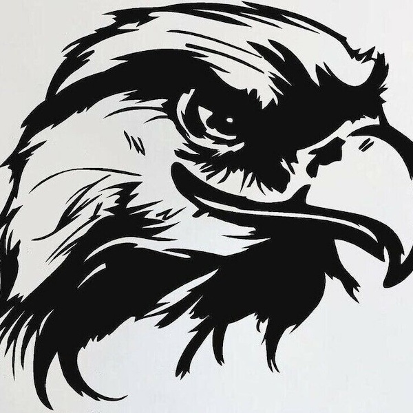 Large Hawk Car Decal - Etsy