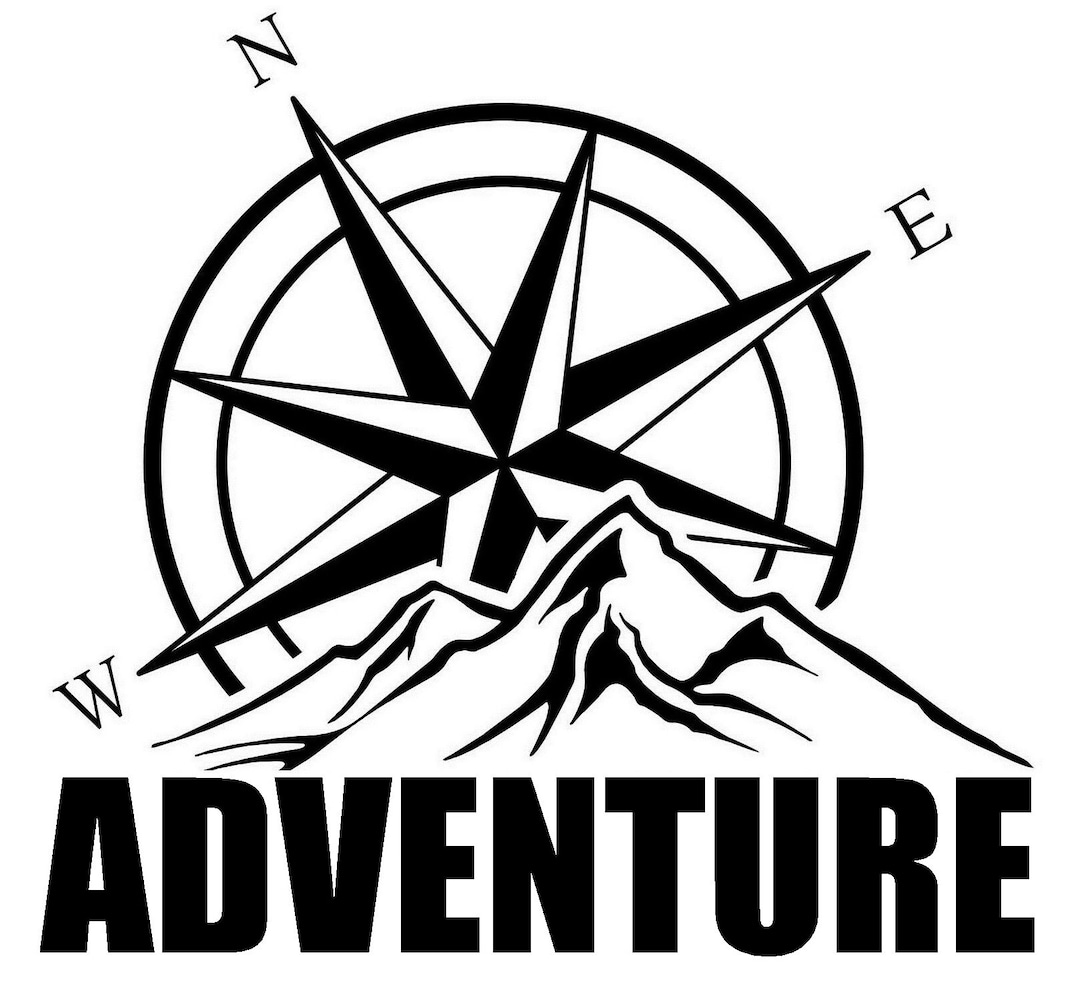 Mountain Compass Decal Living the Dream Car Bonnet Side Sticker Vinyl ...