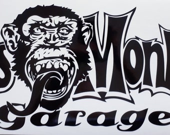 Flying Monkey Vinyl Decal Sticker Wall Door Window Car Van Bike Lorry ...