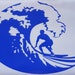 Surf Decal Surfer on Board Surfs up Car Bonnet Side Sticker Decal ...