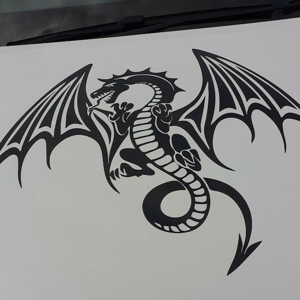 Large Dragon Car Decals - Etsy