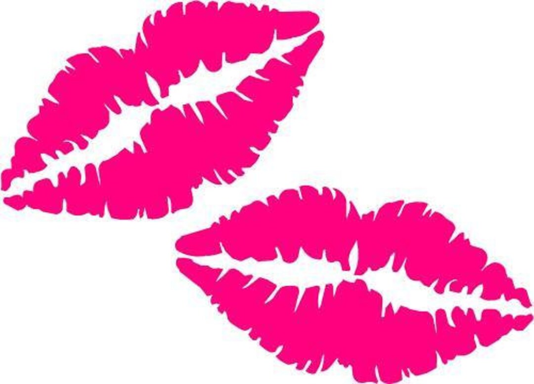Lips Lipstick Kiss Girls Vinyl Car Van Bumper Vinyl Sticker - Etsy