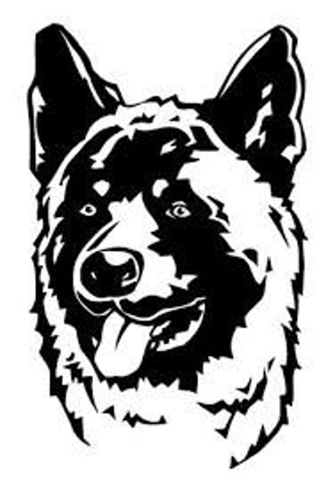 Akita Dog Head Decal Decor Car Van Bonnet Vinyl Side Sticker Hood Vinyl ...