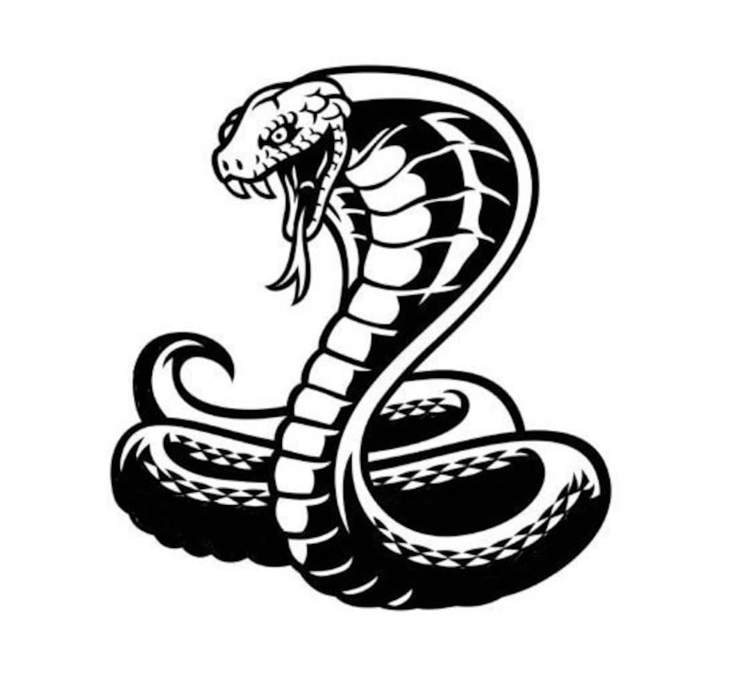 King Cobra Snake Vinyl Car Bonnet Hood Side Sticker Decal Graphic Wall ...