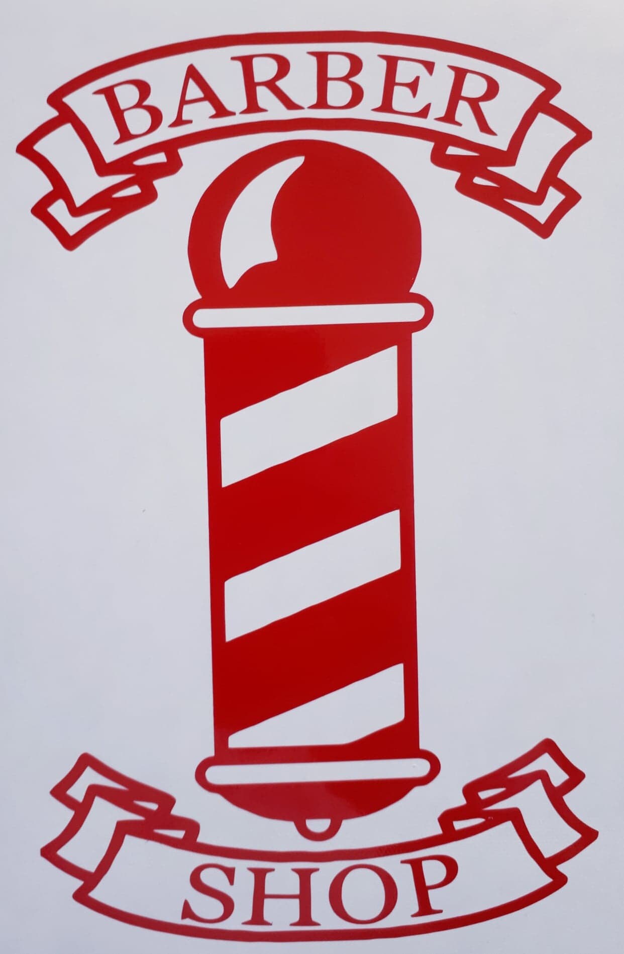 Barber Shop Decal Barber Pole Sticker Wall Art Decal Window Vinyl ...