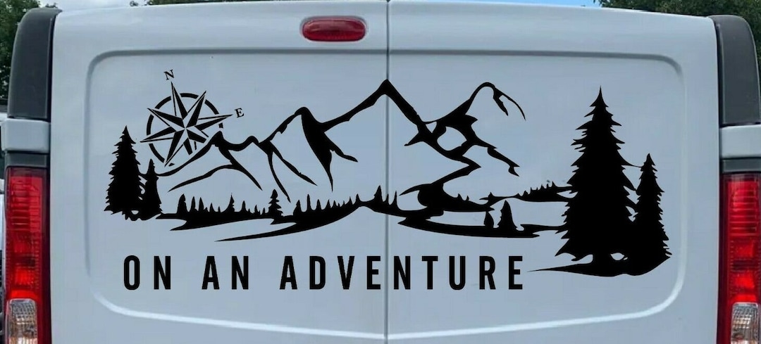 Mountain Compass Car Bonnet Side Sticker Vinyl Graphic off Road ...