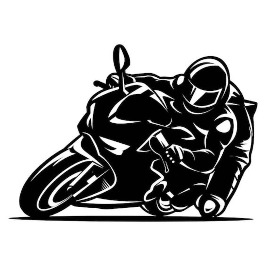 Motorbike Racing Tt Vinyl Decal Decor Car Van Bonnet Vinyl Side Sticker ...