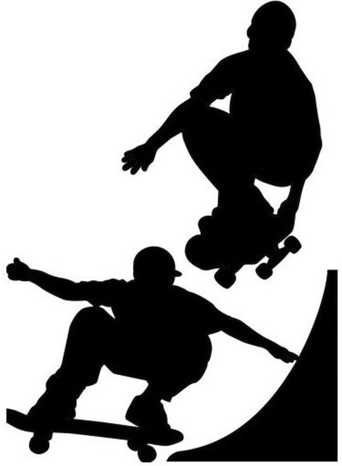 Skateboard Skater Boys Decal Sticker Vinyl Car Bonnet Side Sticker ...