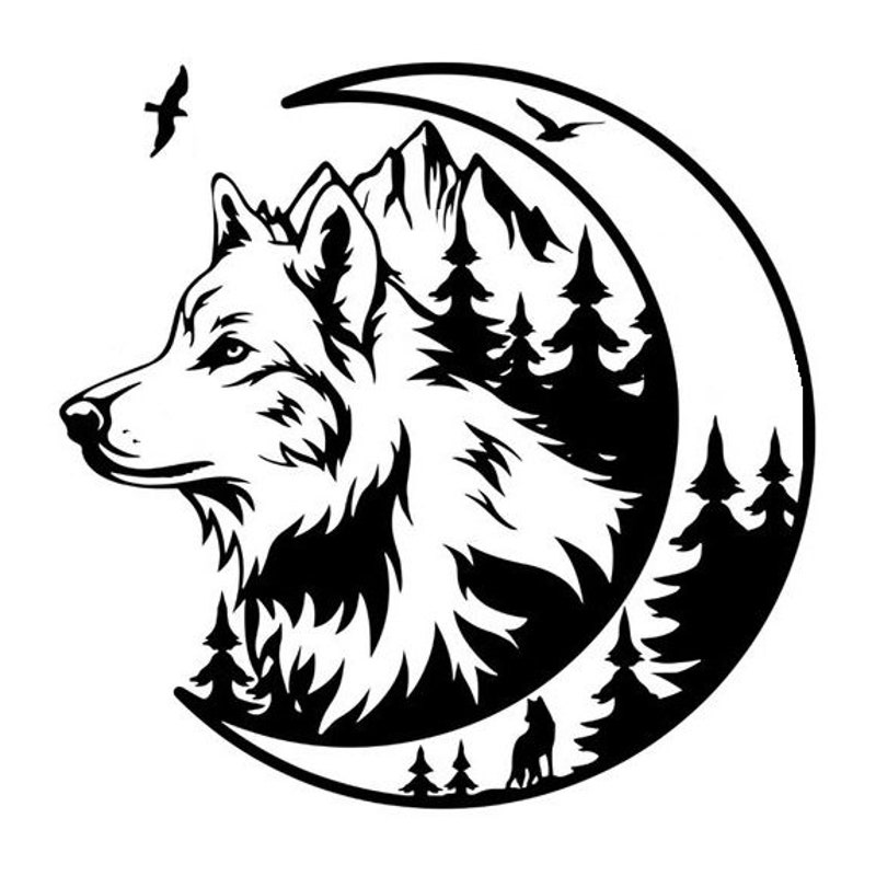 Wolf Van Stickers - Etsy UK