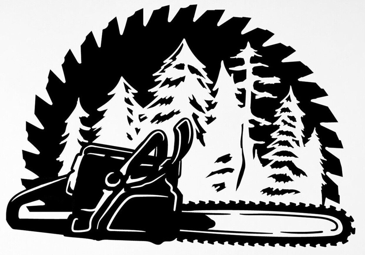 Tree Surgeon Decal Chainsaw Blade Cutting Car Bonnet Side - Etsy