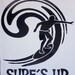 Surf Board Surfs up Surfing the Waves Vinyl Decal Graphic Sticker Sign ...