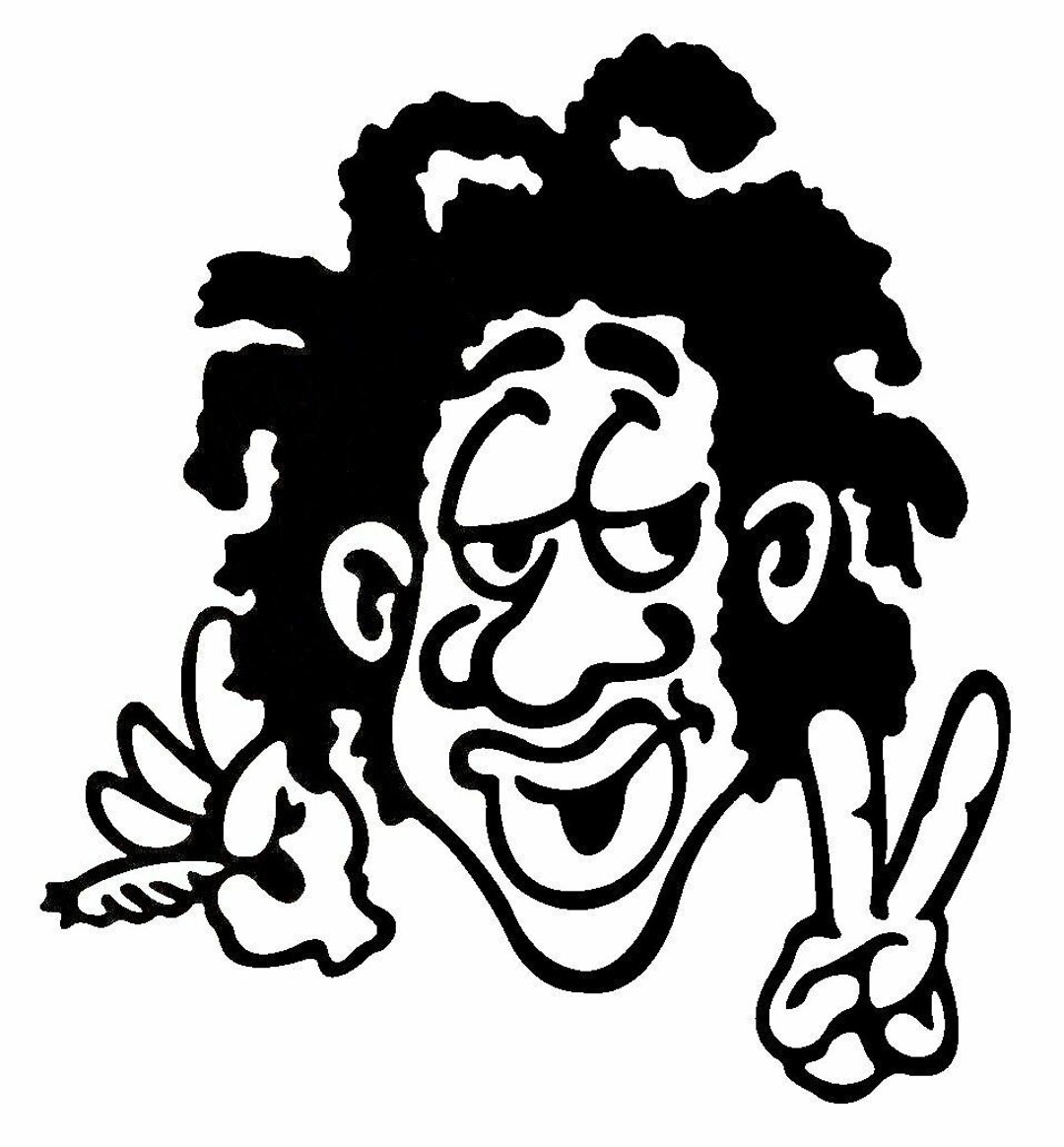 Rasta Man Decal Car Bonnet Side Sticker Decal Wall Art Decal Vinyl ...