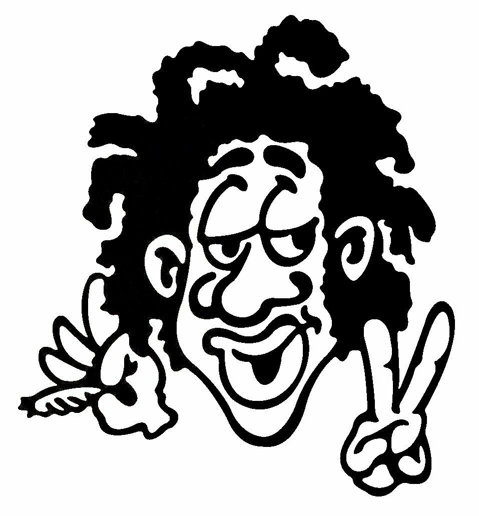 Rasta Man Decal Car Bonnet Side Sticker Decal Wall Art Decal Vinyl ...