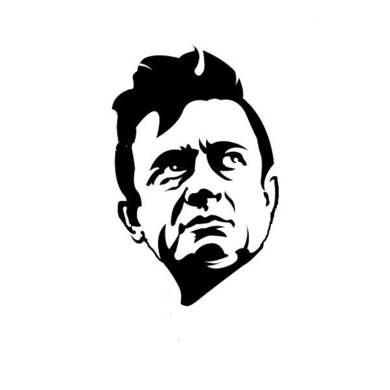 Large 21 X18 Johnny Cash Sticker Decal Vinyl Wall Art Window Club Door ...