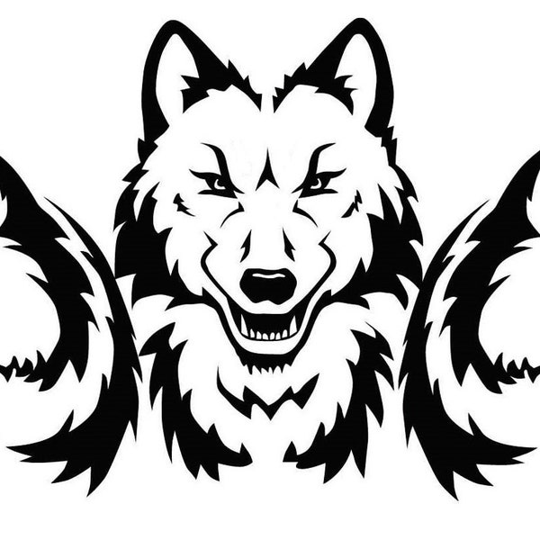 Wolf Wall Decal - Etsy