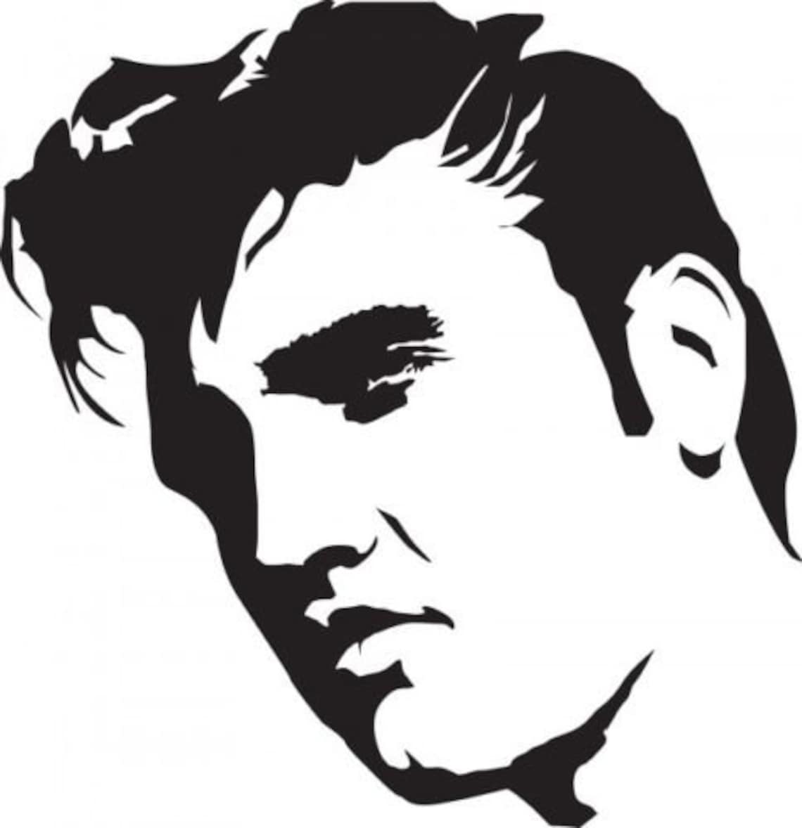 Large 21 X18 Elvis Presley Sticker Decal Vinyl Wall Art Window Disco ...