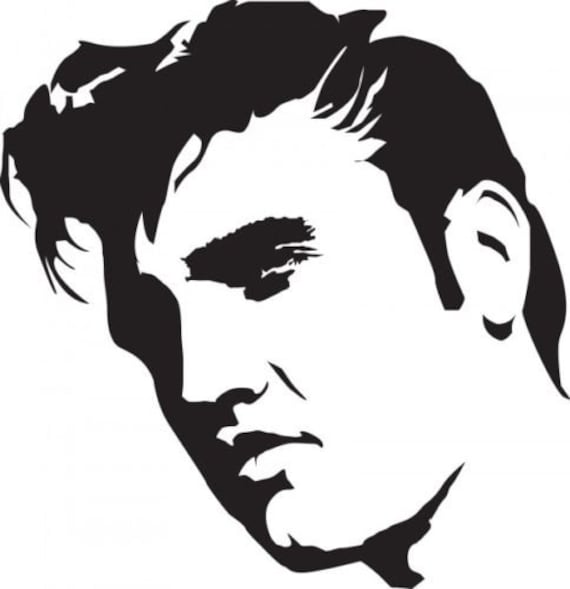 Large 21 X18 Elvis Presley Sticker Decal Vinyl Wall Art Window - Etsy