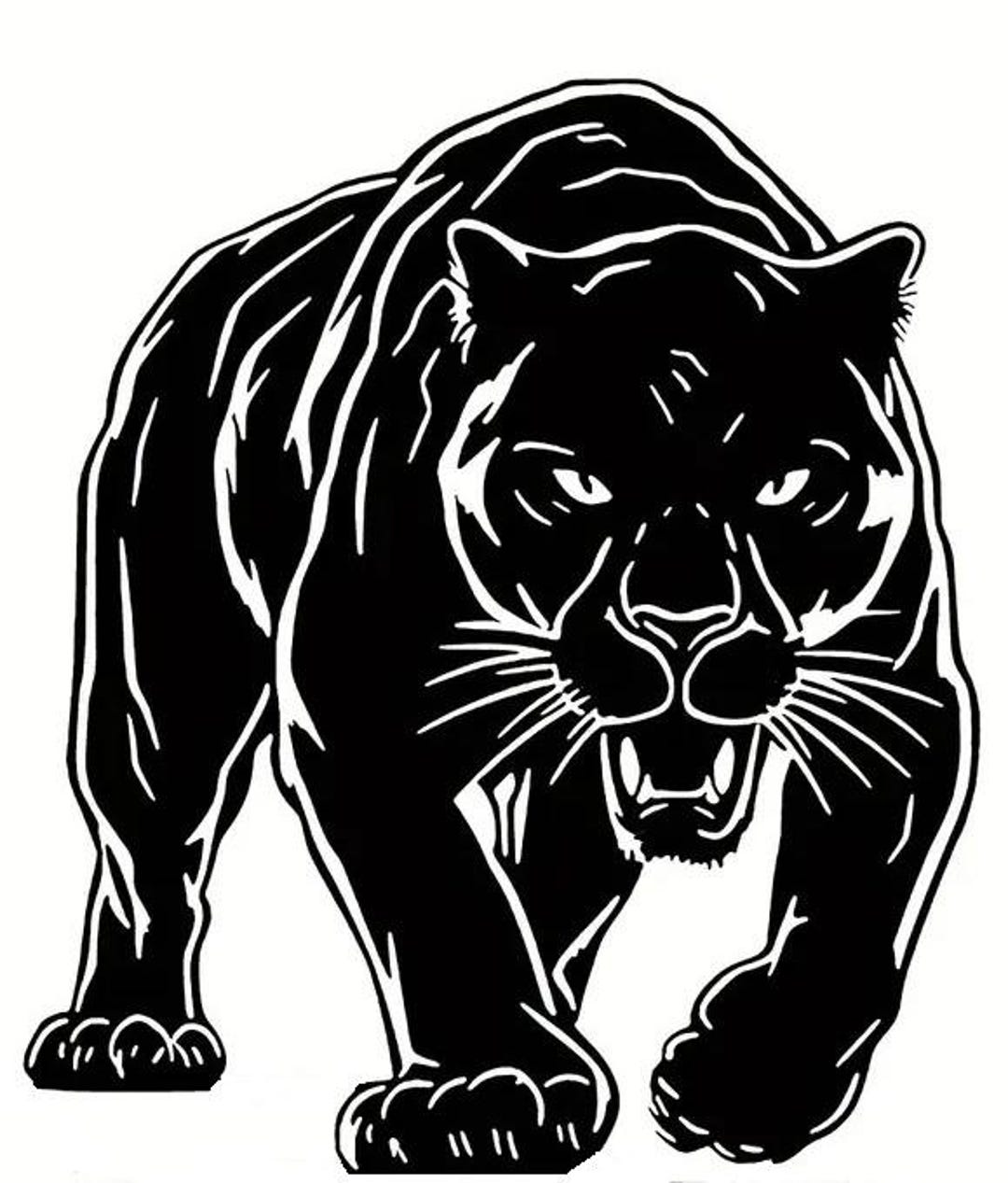 Panther Head Claws Puma Car Bonnet Side Sticker Vinyl Decal Wall Art ...
