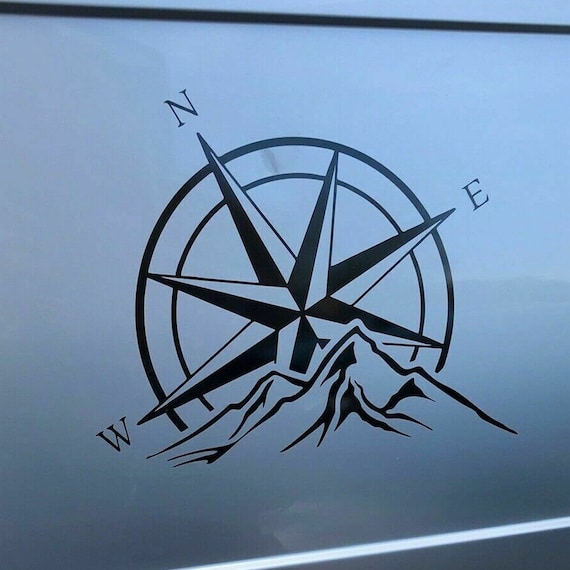 EXTRA LARGE 30 Mountain Compass Car Bonnet Side Sticker - Etsy