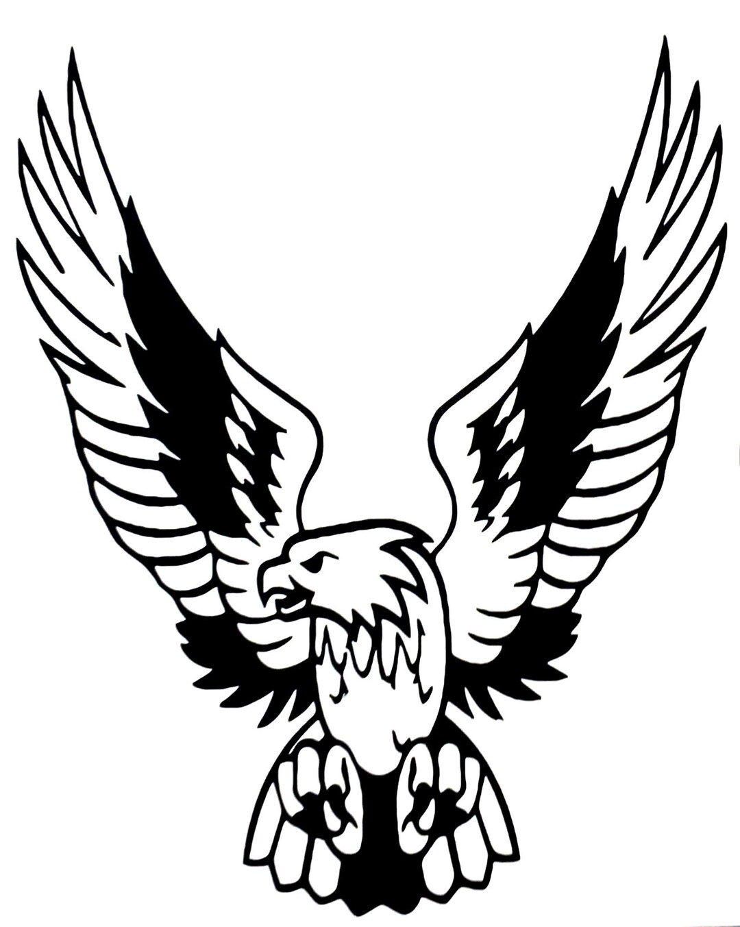 Hawk Eagle Claws Head Car Bonnet Side Sticker Decal Wall Art Decal ...