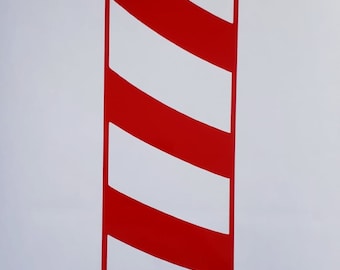 Barber Pole Window Decal design 2 - Etsy