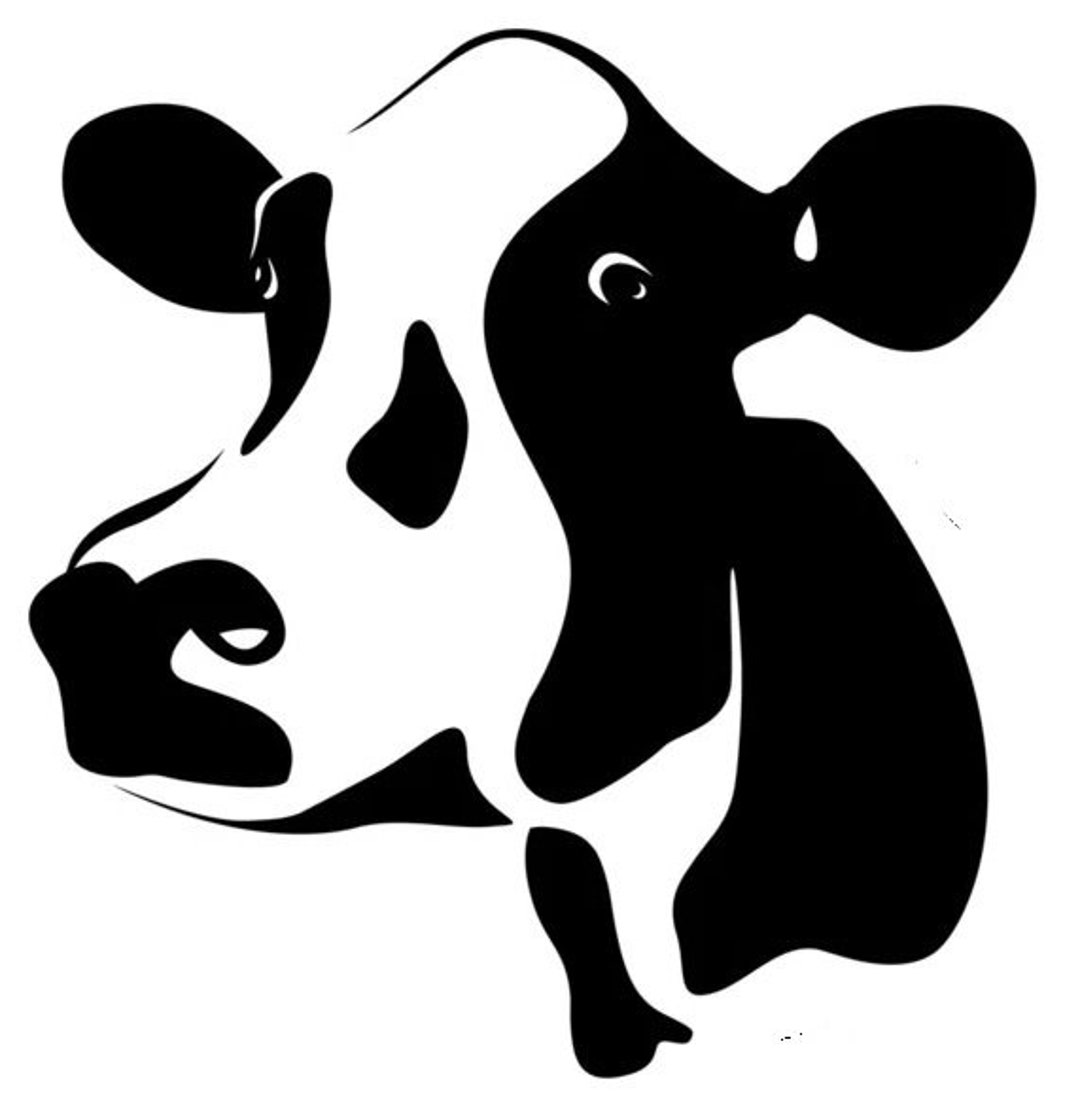 Dairy Cow Wall Art Decal Tractor Car Van Bonnet Vinyl Side Sticker Hood ...