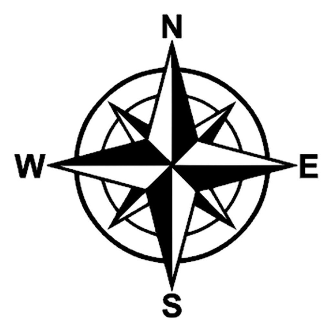 Compass Car Bonnet Side Sticker Vinyl Graphic off Road Adventure ...