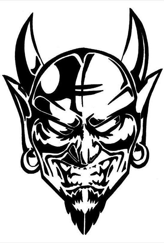 Devil Wall Art Decal Car Van Bonnet Vinyl Side Sticker Hood Vinyl ...