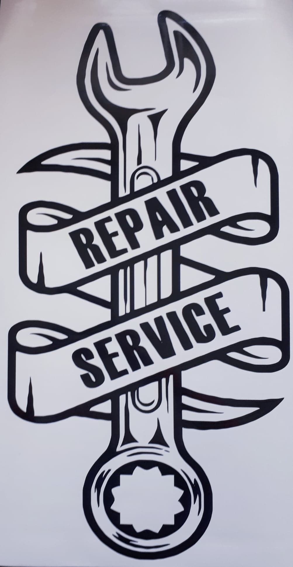 Mechanic Decal Repair Service Sticker Spanner Wrench Garage - Etsy