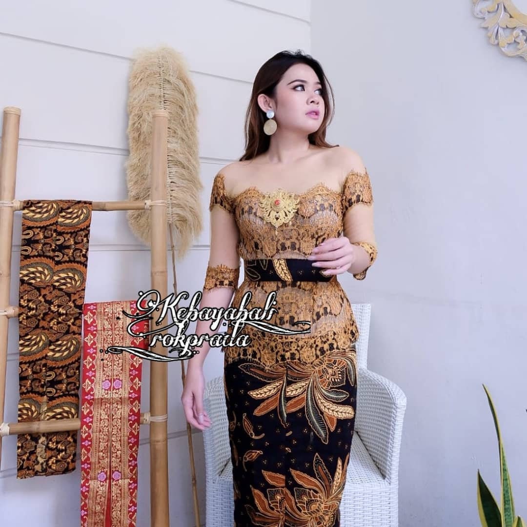 Kebaya Dress Complete Set for Weddings or Formal Event Brocade Kebaya ...