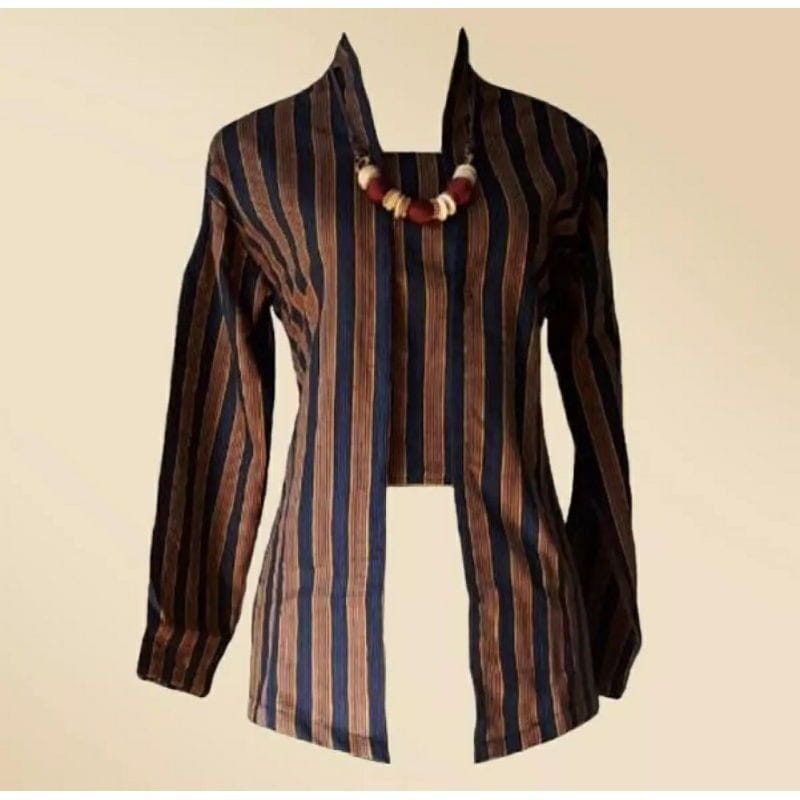 Javanese Traditional Clothes | Surjan Lurik Shirt | Kebaya Blangkon ...