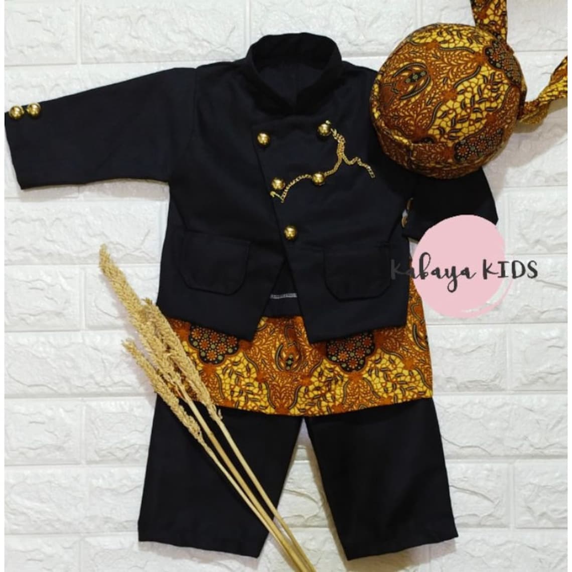 Batik Beskap: Organic Cotton Javanese Traditional Clothes for Boys - Etsy