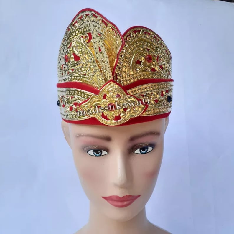 Udeng Gelungan Hiasan Mahkota Kepala Raja Penari Bali - Etsy