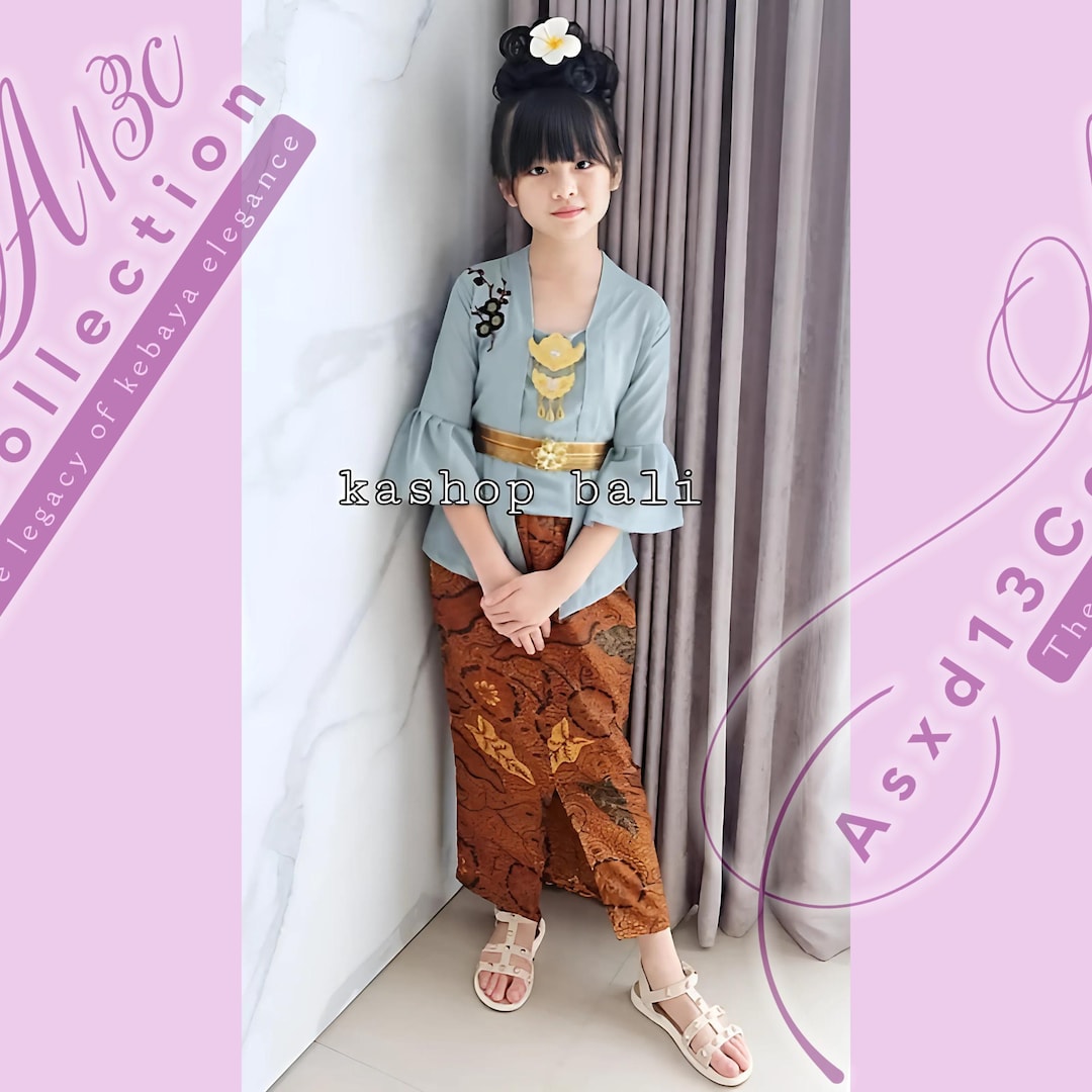 Kebaya for Girls L Kebaya Dress for Wedding or Formal Event Made of ...