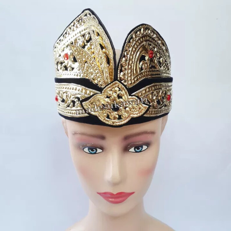 Udeng Gelungan Hiasan Mahkota Kepala Raja Penari Bali - Etsy