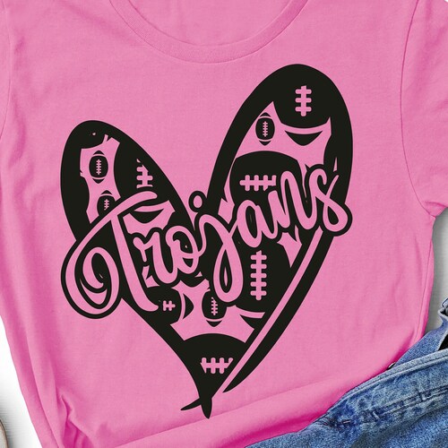 Trojans Football Svg File - Etsy