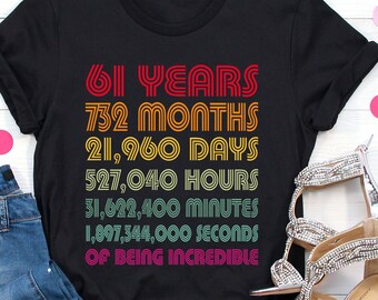 61 Birthday Svg - Etsy