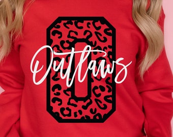 Outlaws Mascot Svg - Etsy