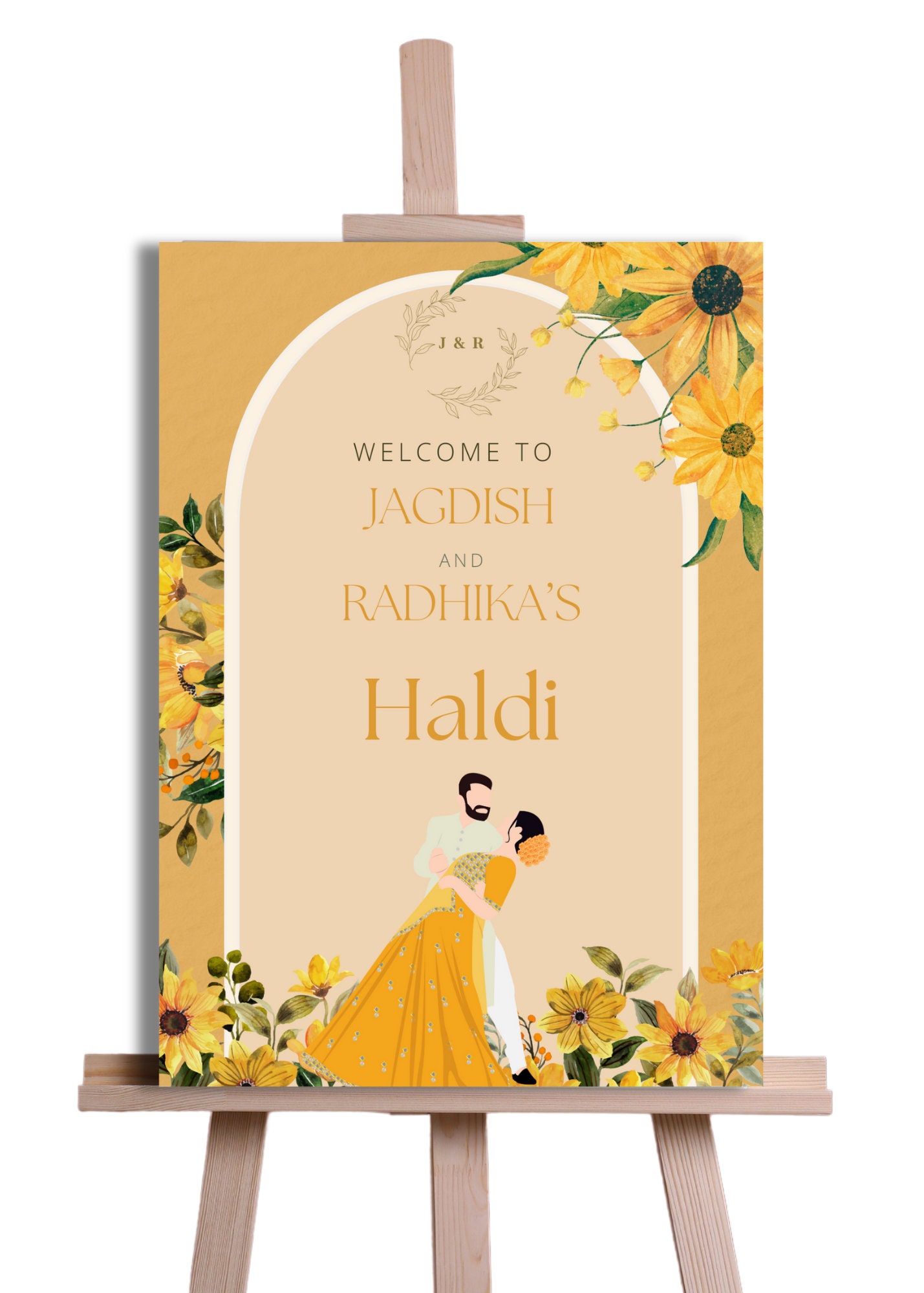 Haldi Decor Signs Wedding Haldi Signs Haldi Decoration Haldi Posters ...
