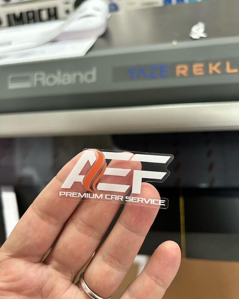 Personalized Uv Sticker, Uv Print, Transparent Foil, White Print ...