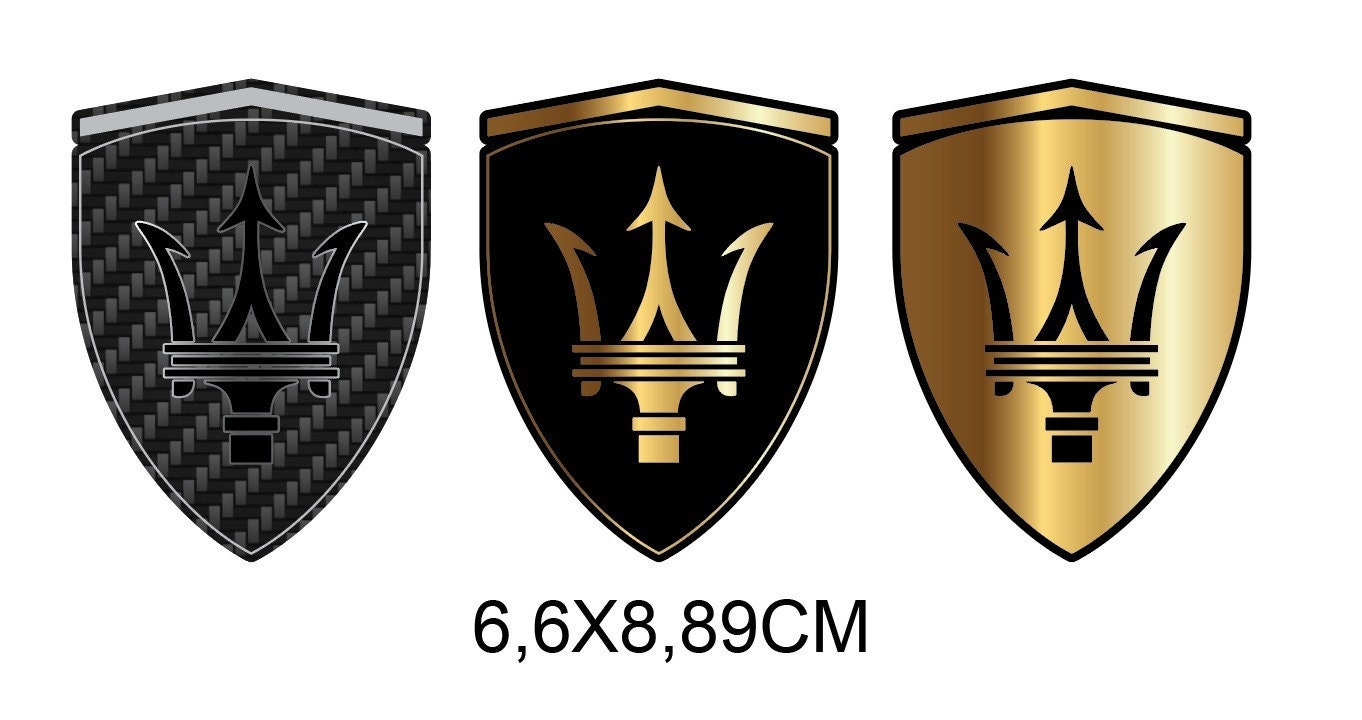 Maserati Carbon Center Cap Replacement Stickers Domed Resin, Maserati ...