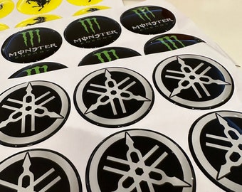 Personalized Domed Sticker, Resin Sticker, Dome Sticker, Hard Gel ...