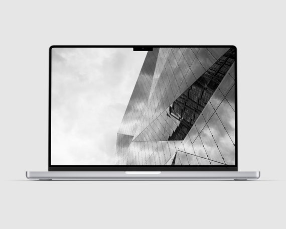 Architectural Laptop Wallpaper Digital Download Black and | Etsy