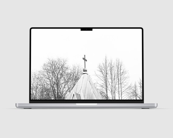 Minimal Laptop Wallpaper Digital Download Black and White Art | Etsy