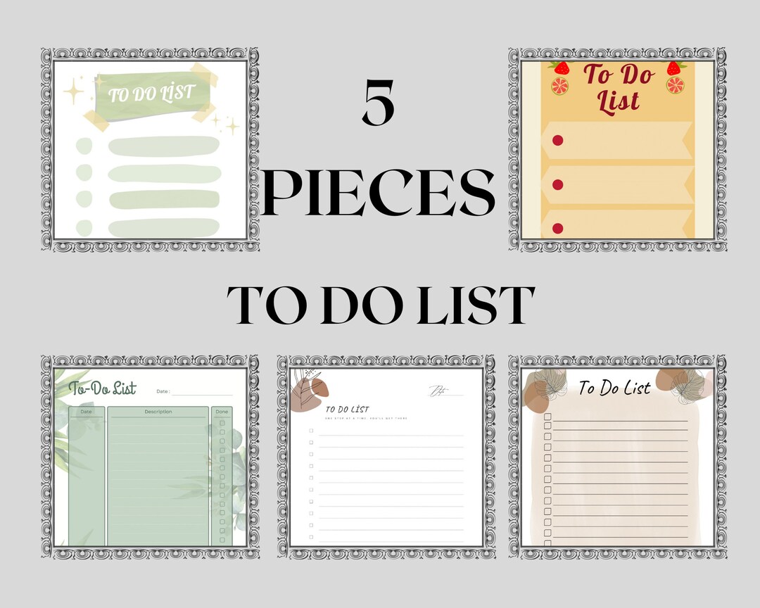 To Do List Printable, Simple Task List Template, Daily to Do List ...