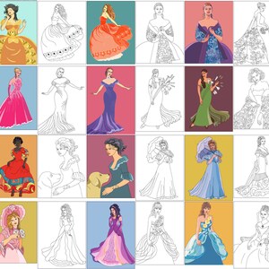Magical Elegance - 32 Printable Coloring Pages - Fashion Coloring Book ...