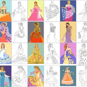 Magical Elegance - 32 Printable Coloring Pages - Fashion Coloring Book ...
